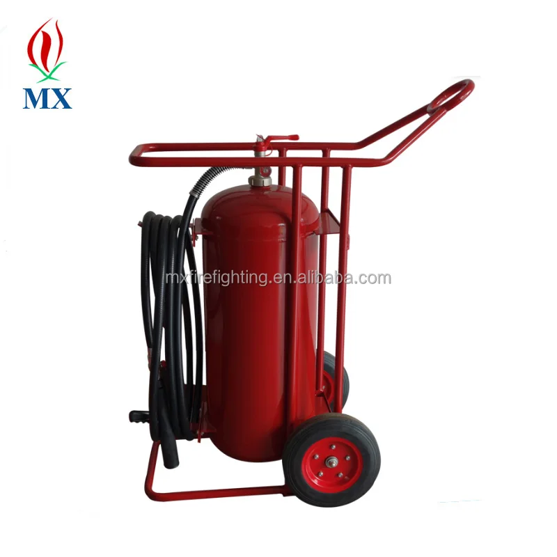 cart type hand held fire extinguisher 50kg trolley wheeled abc dcp dry ...