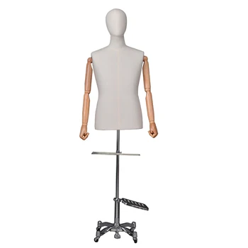 Male Adjustable Standing Dummy With Wood Articulated Arm - Buy Male ...