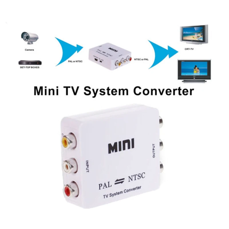 Mini Portable TV Format Converter - PAL to NTSC & Vice Versa