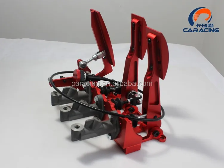 Racing Brake Pedal Box Assembly with Red Anodize Process
