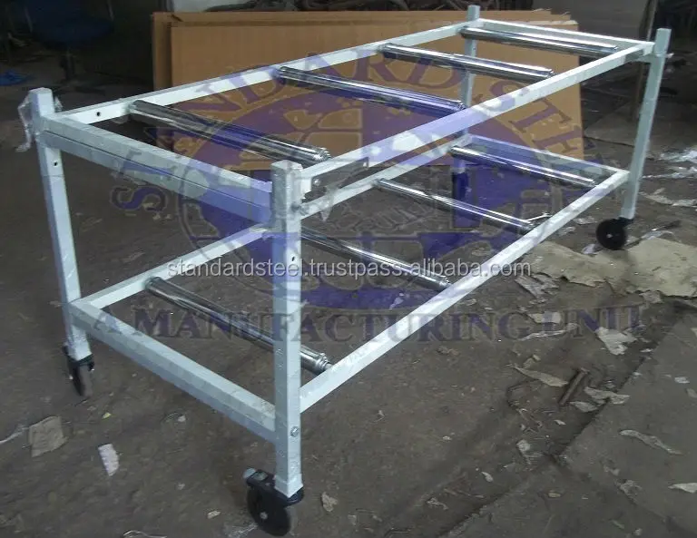 Dead Body Storage Rack - 3 Tier Movable Coffin Shelves