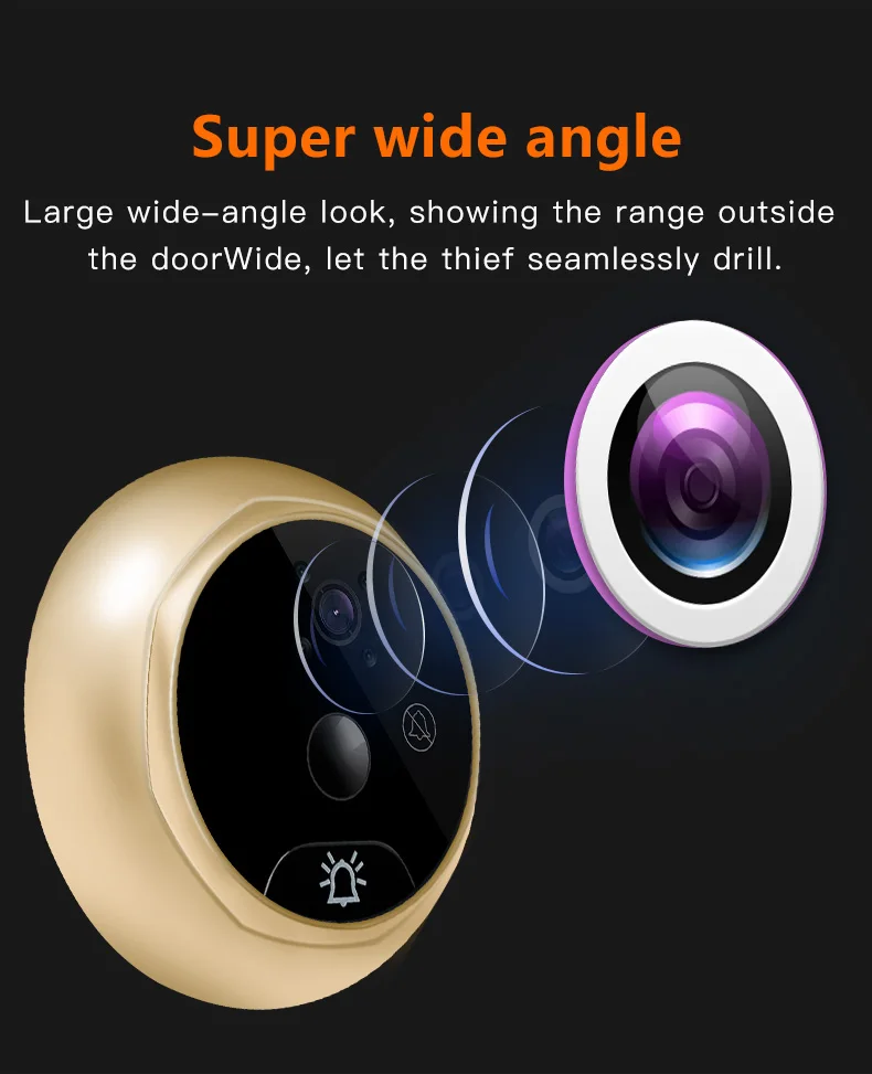 Smart Door Viewer - 4.3inch Hidden Peephole Camera