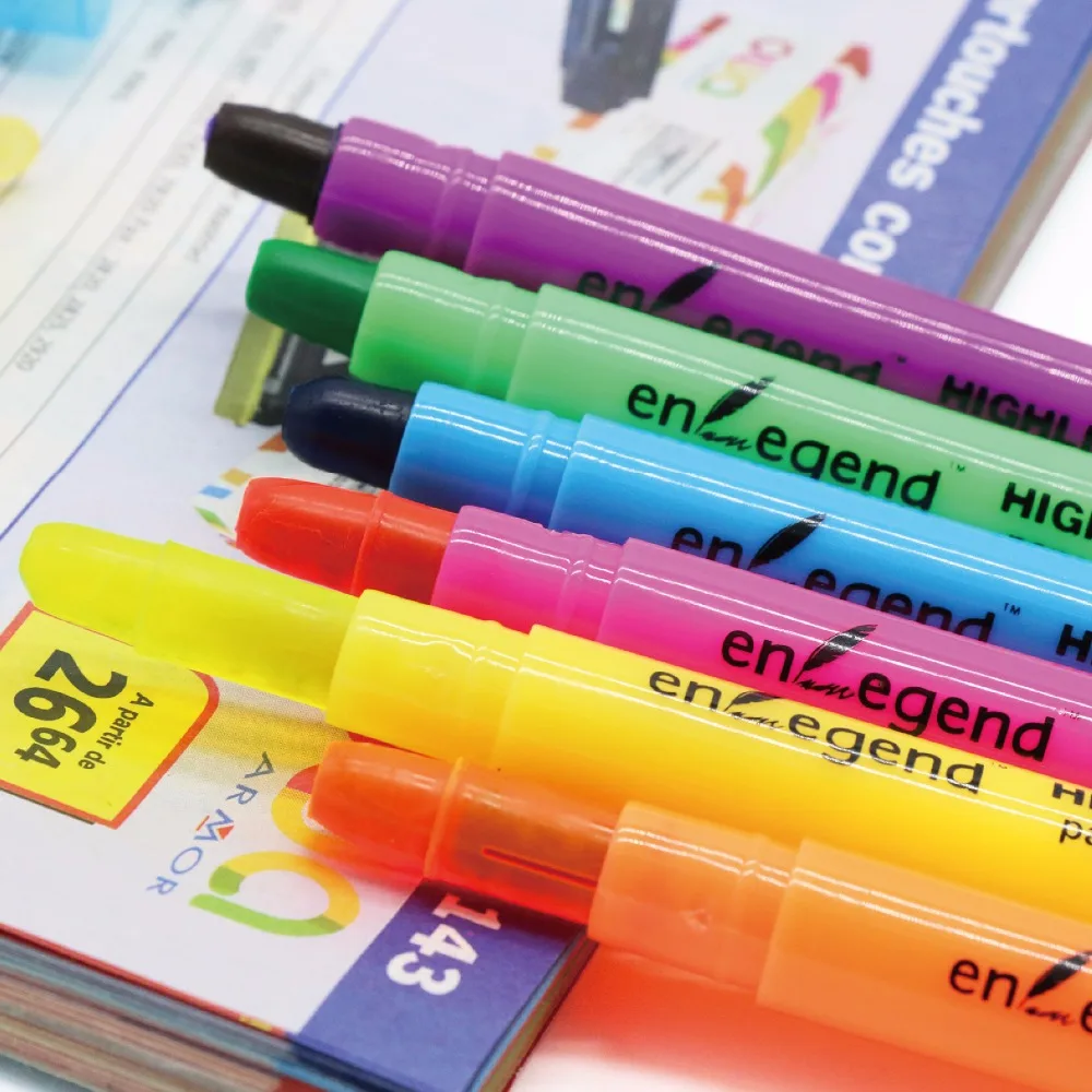 2023 Novelty Style Fluorescent Color Highlighter Marker Pens With ...