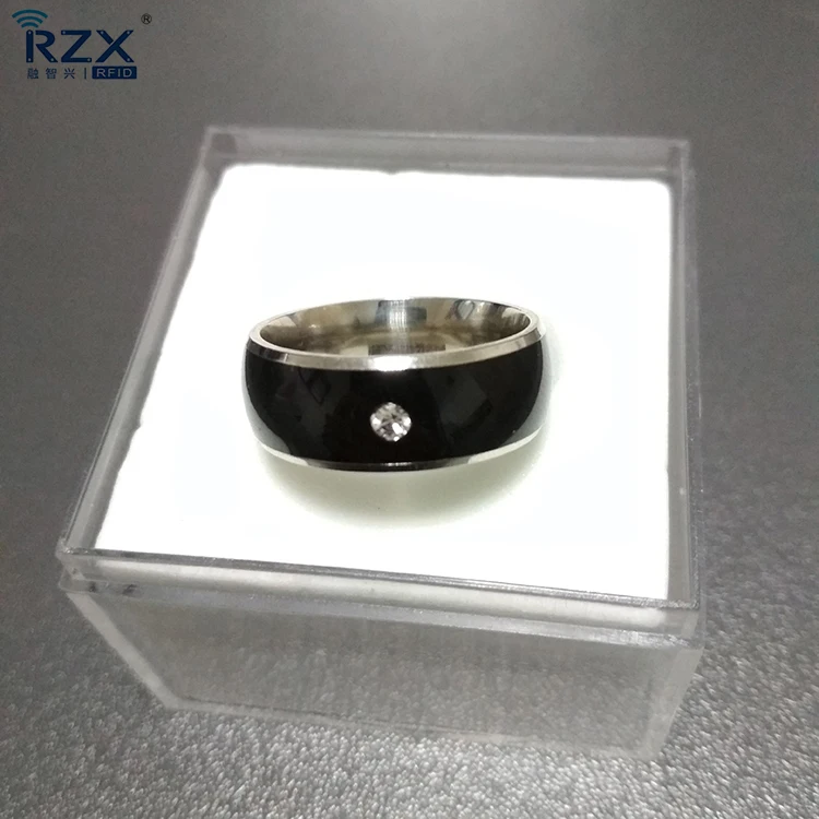 Luxury NFC Chip Titanium Ceramic Smart Ring - Durable & Waterproof