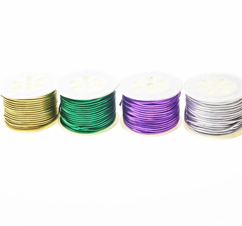 Best Selling Colorful Glitter Elastic Cord Coated Finish Strings For ...