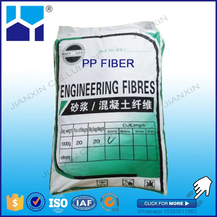 Cement Polypropylene Reinforcing Fibres Concrete Additive Polypropylene ...