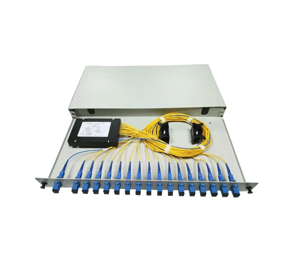 Passive PLC 1X32 SC/APC Singlemode 19 Inch Rack Mounted PLC Splitter ...