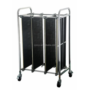 Conco Pcb Conveying Trolley / Esd Smt Pcb Storage Magazine Rack Cart ...
