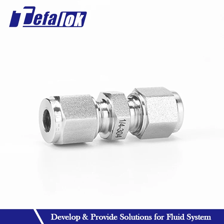 1/4 Npt Stainless Steel Tube Clamp Fittings Ss316 Swagelok Instrument Tube Fittings Double ...