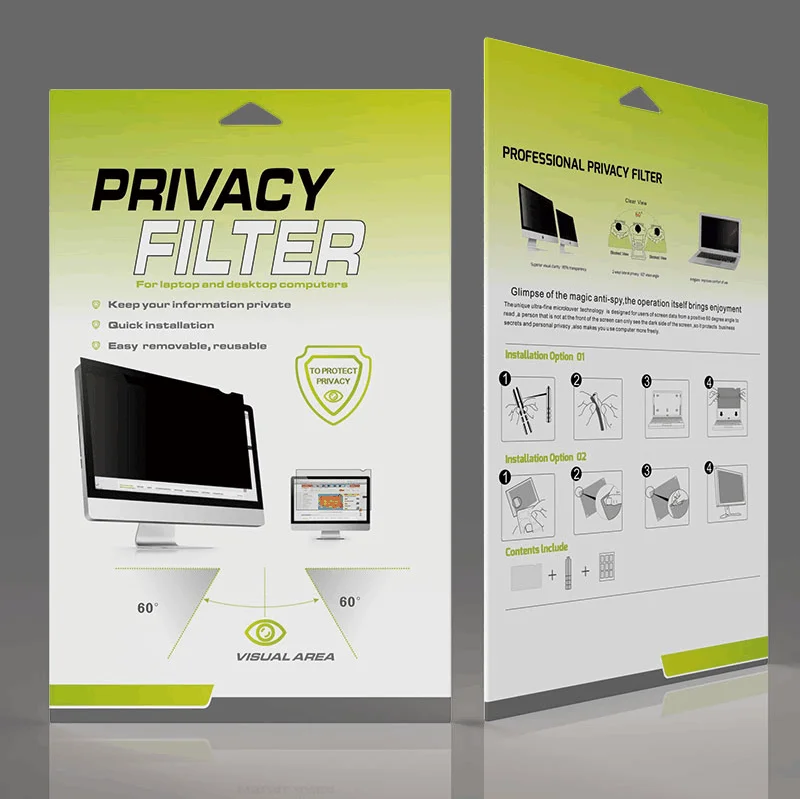 All Size Laptop Removable Anti-spy Film Screen Protector Privacy Filter ...