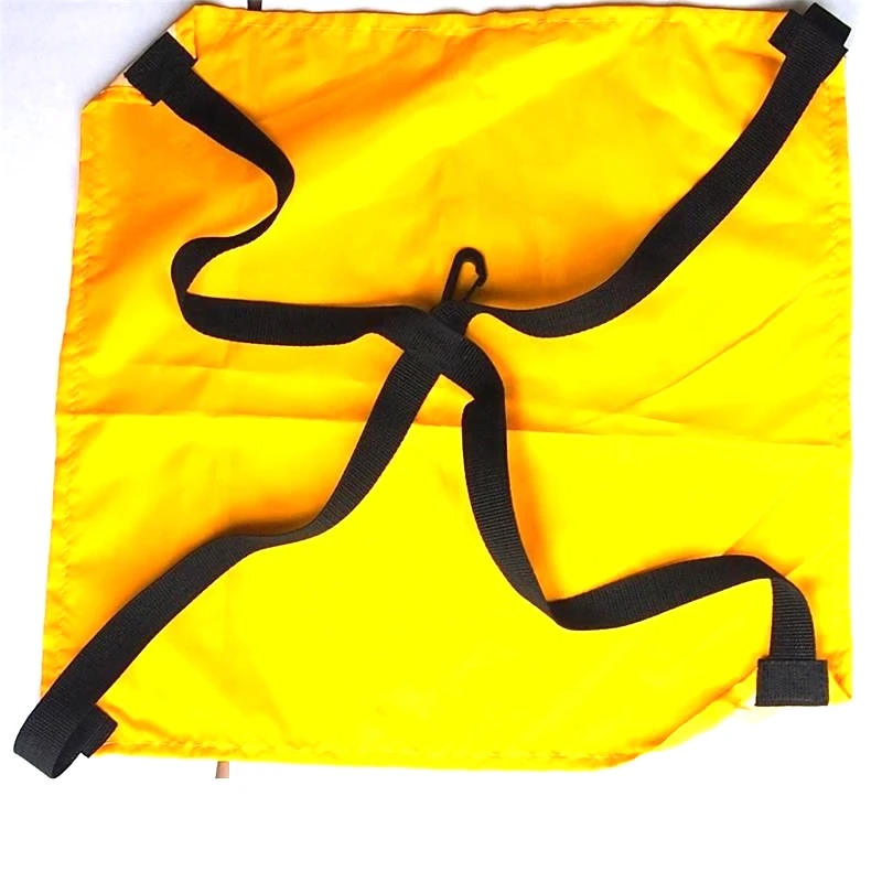 Yellow And Black Pool Swimming Drag Parachute Water Pocket Swim Tether ...