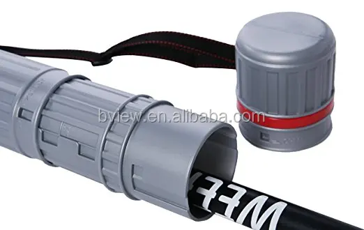 Plastic Telescopic Tube - Extendable Black/Gray Plastic Tube for Artist ...