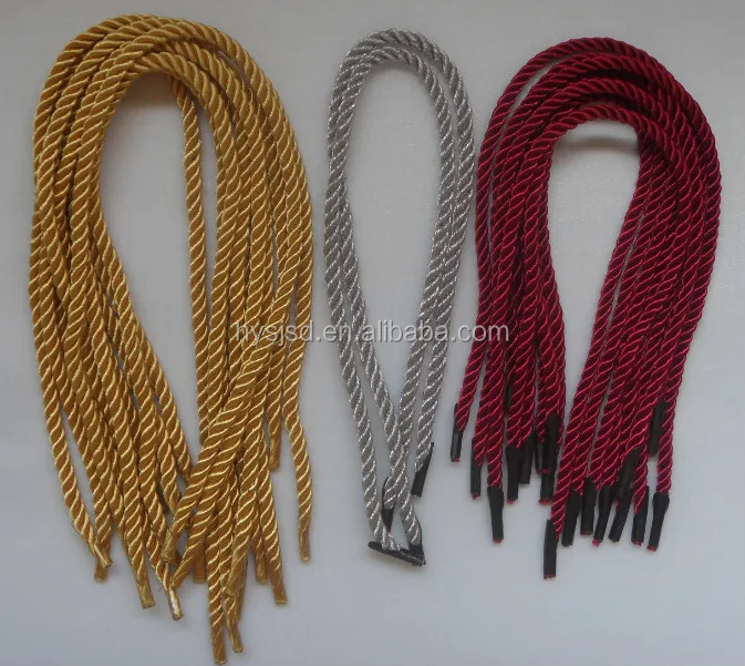 5mm Polyester Round Twisted Handle Rope Paper Bag Rope Handle With Tip ...