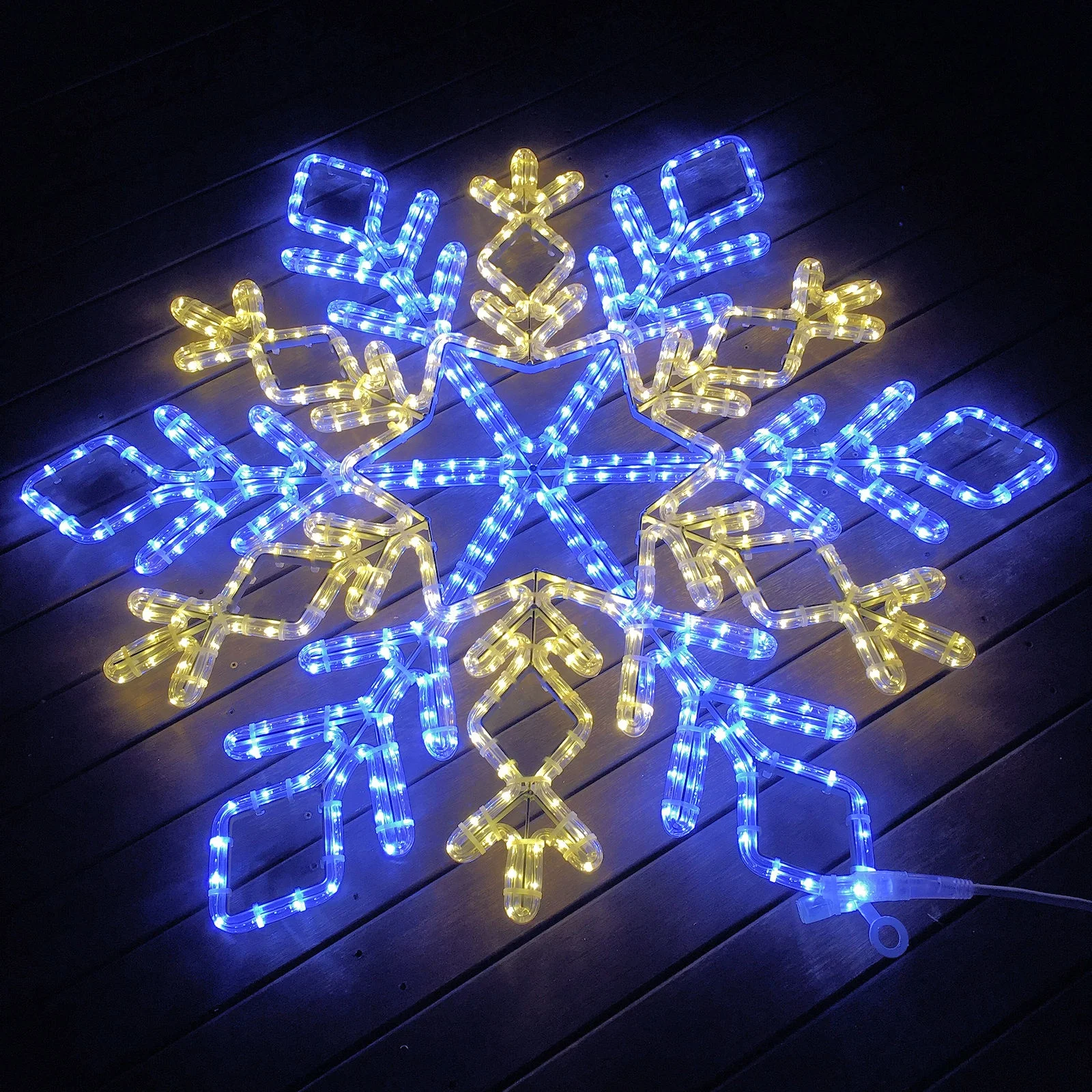 Giant Outdoor Snowflake Decorations - Durable & Bright