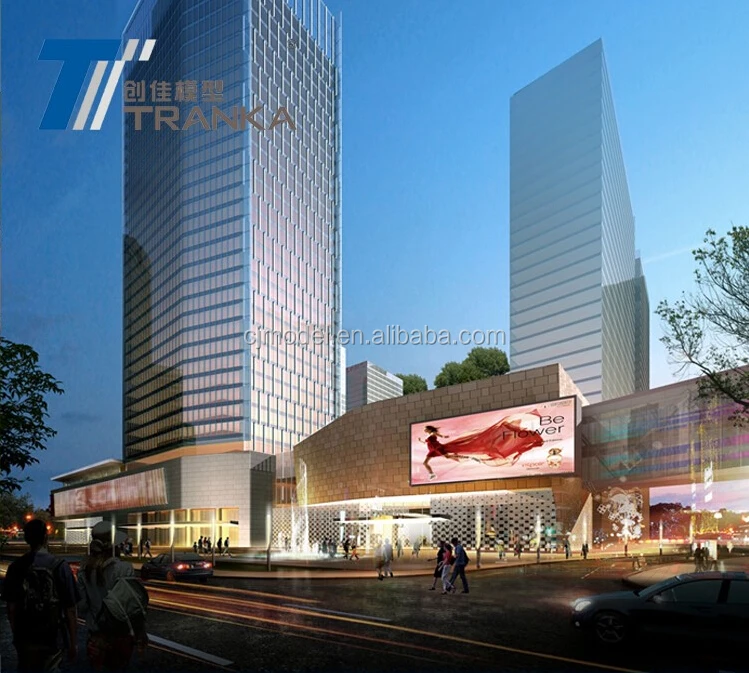 High Resolution 3D Max Rendering for Shopping Mall Design