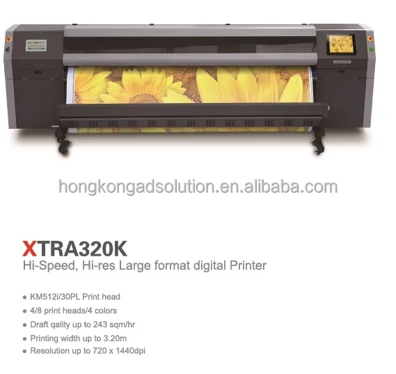 Flora Solvent Large Format Printer On Km512i Printheads Xtra320k - Buy ...