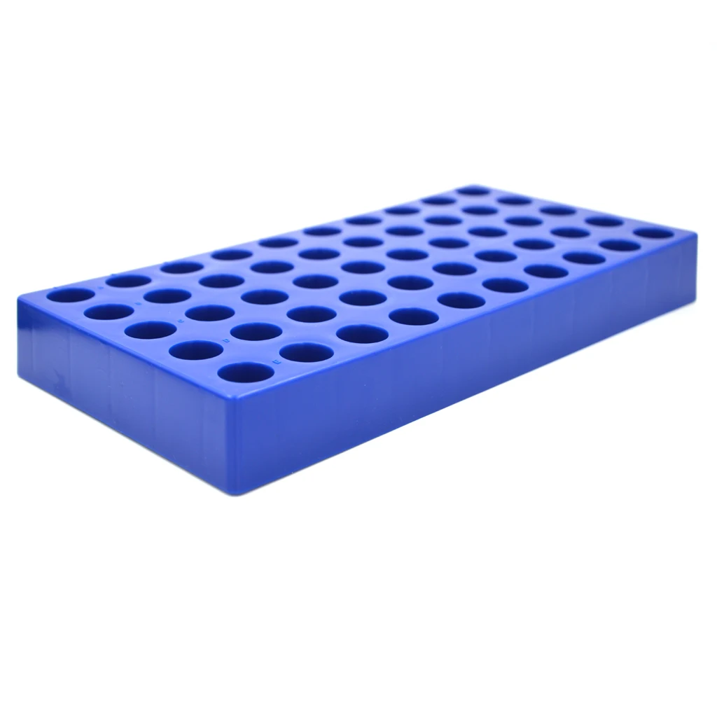 5x10 array 4mL Sample Vial holder PP rack Blue color 50 Holes ...
