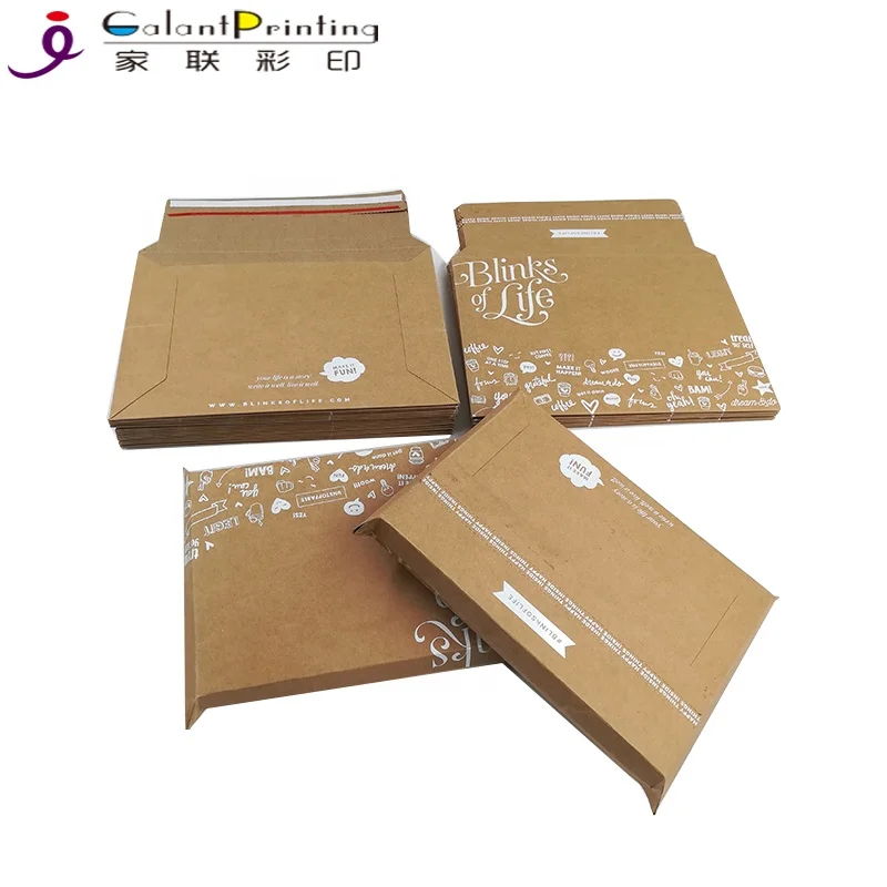 Custom Printed Magazine Postal Boxes Cardboard Book Wrap Mailers - Buy ...