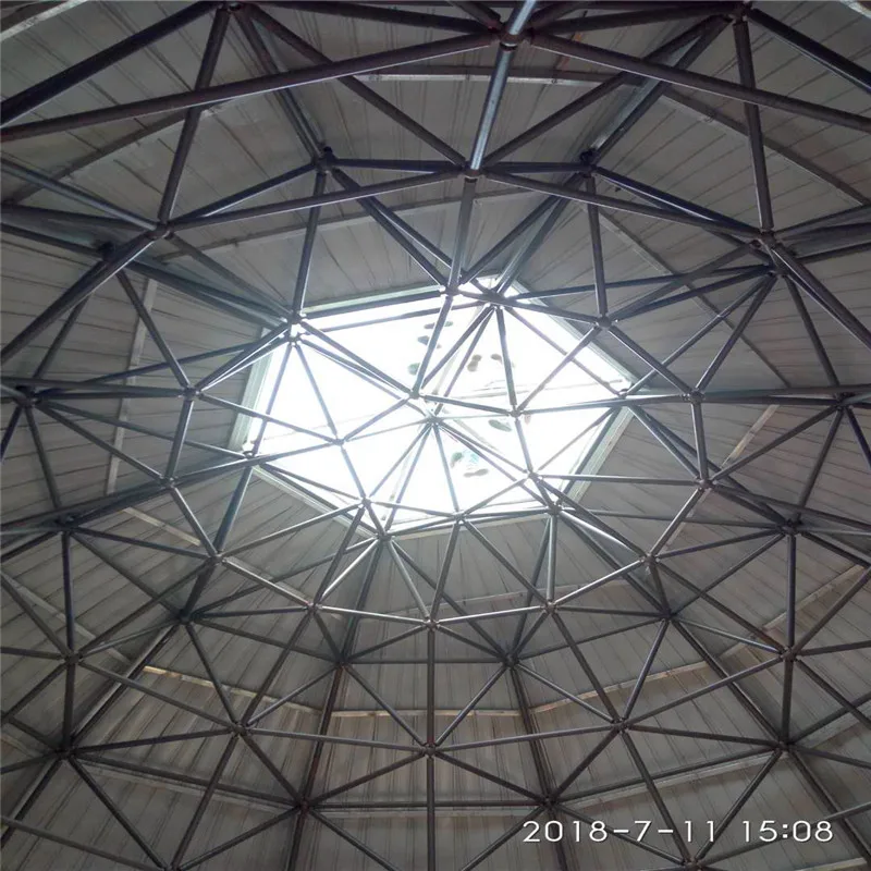 Space Frame Geodesic Dome Skylight Prefabricated Steel Structure ...
