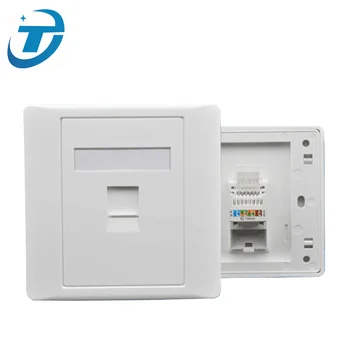 Rj45 Double Modular German Jack Face Plate - Buy Rj45 Double Faceplate ...