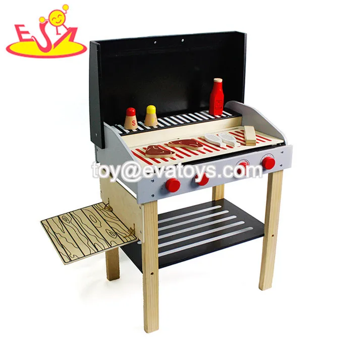 Latest Arrived Preschool Kids Play Barbecue Wooden Toy Bbq Set For ...