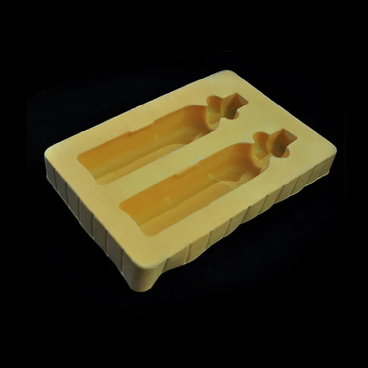 Plastic Custom Thermoforming Vacuum Forming Velvet Flock Box Insert ...