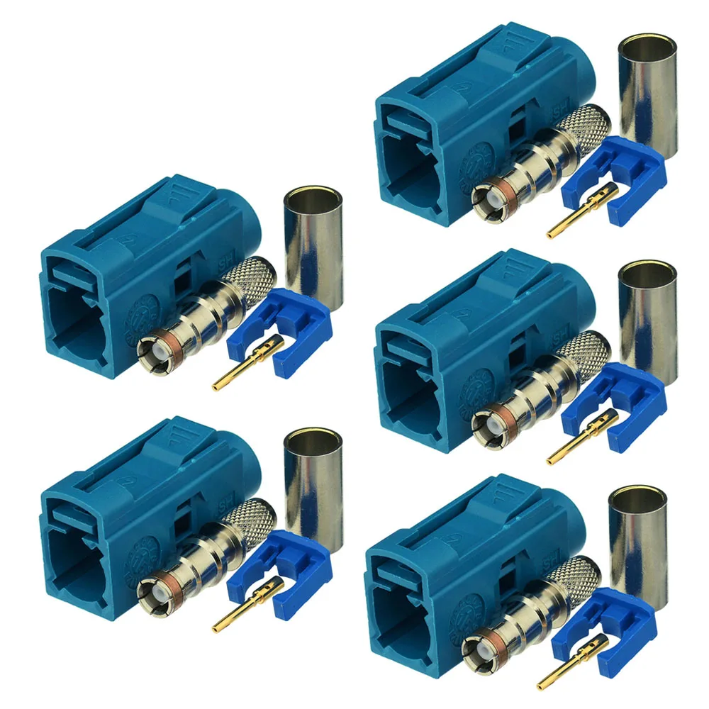 Fakra Connector 5PCS - Universal Female Crimp Connectors