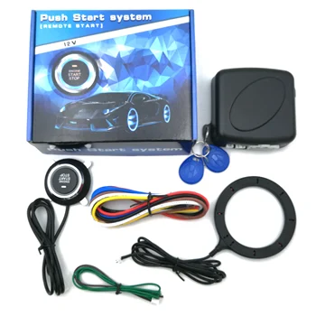 Universal Car Rfid Smart Key Ignition Button Engine Start Keyless Entry ...