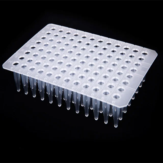 Pcr Plate Laboratory Consumables 96 Well Pcr Plate Without Skirt 0.2ml ...