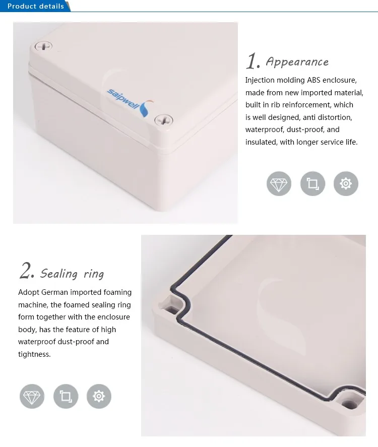 Plastic Junction Box Abs Material High Quality Waterproof Box Wide ...