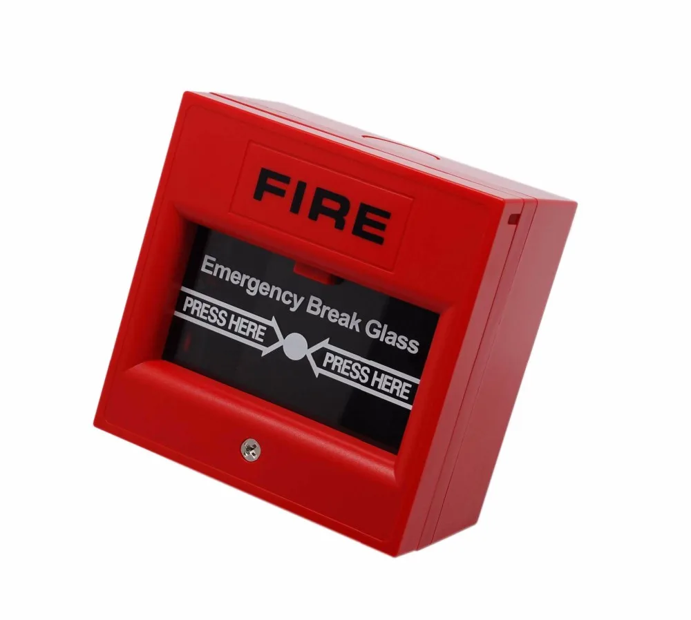 Emergency Break Glass Fire Alarm Pull Station Fire Red Alarm Break ...