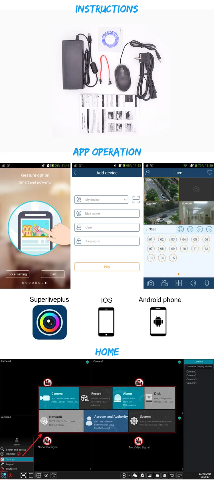 Superlive Plus Mobile App - 5MP H.265 Hybrid DVR/XVR