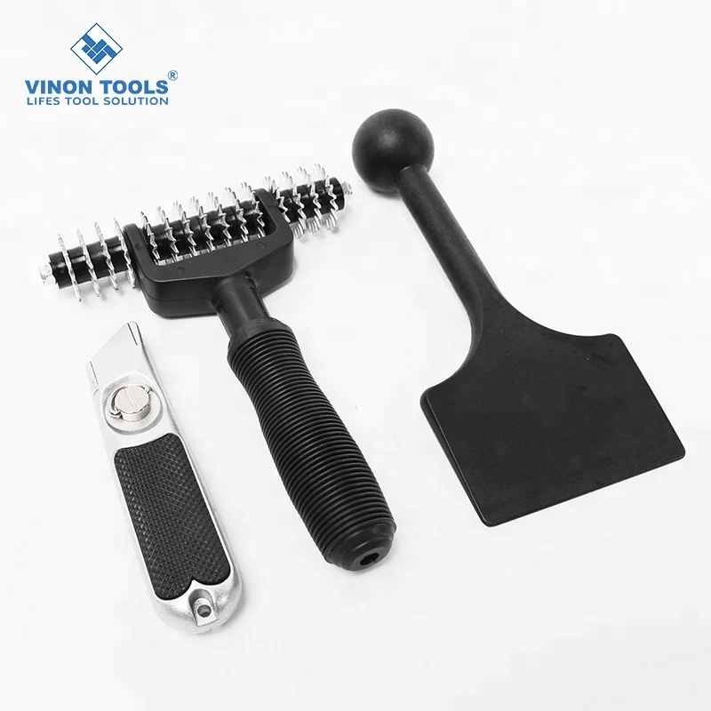 3PCS Carpet Laying Tool Set with Carpet Seam Roller