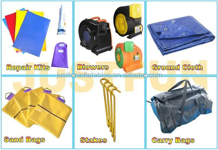 36ft Commercial Outdoor Playground Inflatable Obstacle Games For Kids ...