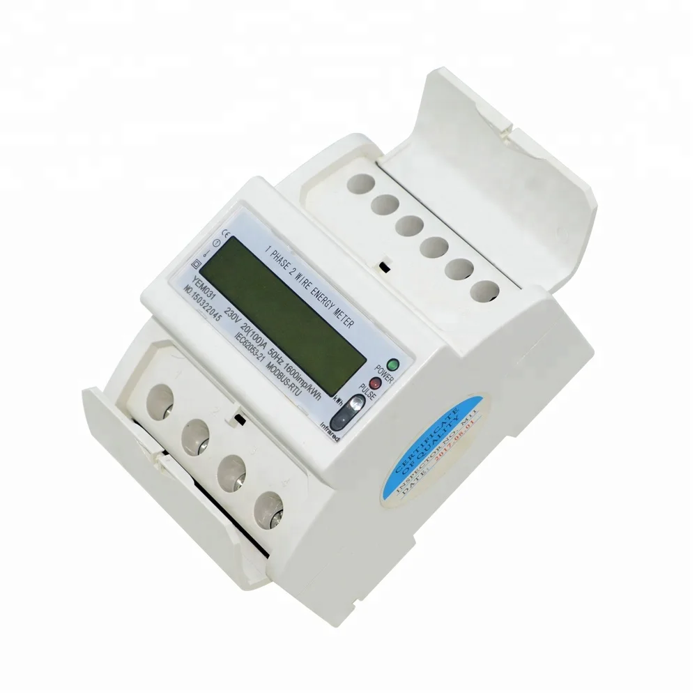 DIN Rail Single Phase Modbus Electricity Meter - YEM031AL