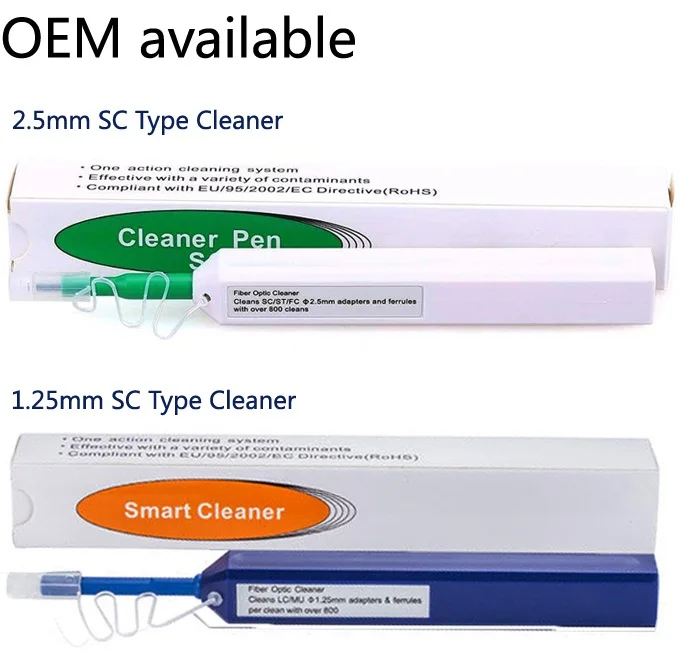 Factory Supply Optical Fiber Tools Cleaner Pen Sc One Click 2.5mm Sc 1 ...