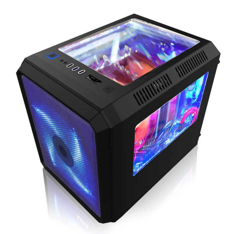 Cube Tower Horizontal Motherboard Placement Cube Micro Atx Case ...