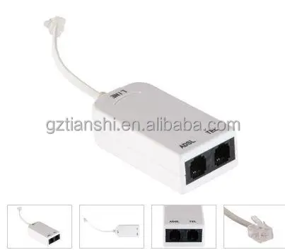 Rj11 Splitter Con Filtro De Ruido Adsl Divisor - Buy Divisor Dsl ...