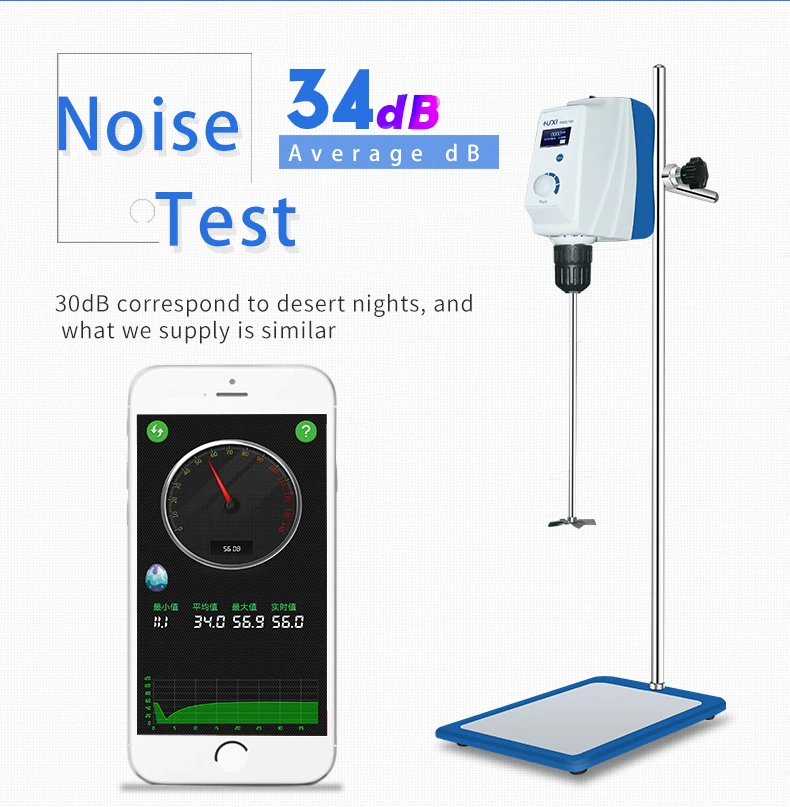 60L High Shear Lab Stirrer - Low Noise, Efficient Mixing