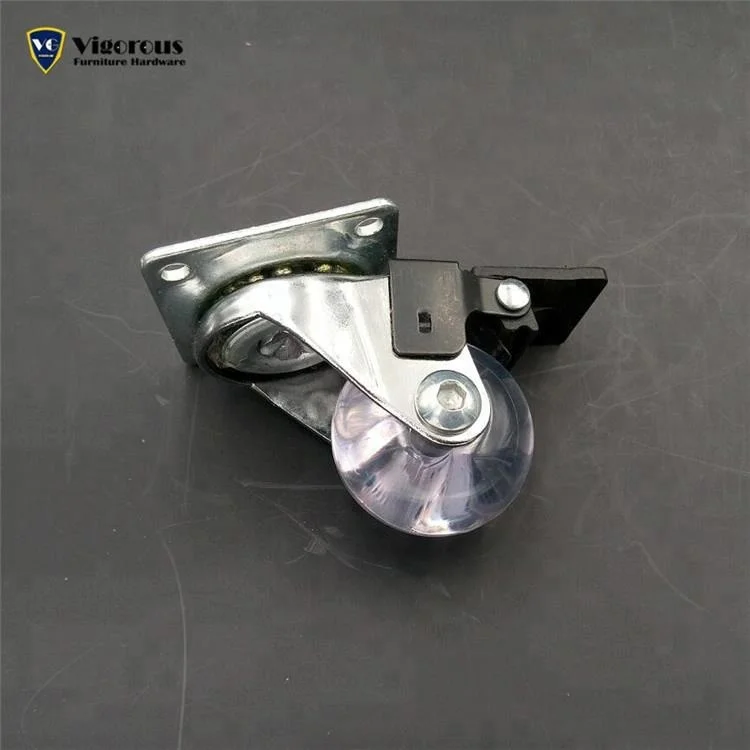 Clear Polyurethane Swivel Caster With Brake Professional Quality ...
