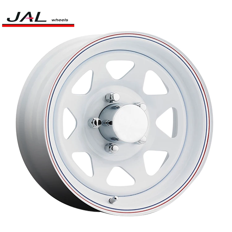 Sunraysia 8-spoke Custom White Steel Wheels 4x114.3 Offset Rims - Buy ...