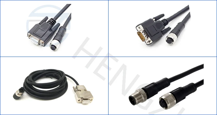 M12 8 Pin Male to DB9 Female Connector Cable - HZSD