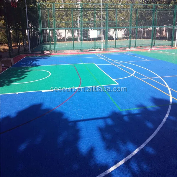 Outdoor Marking Half Basketball Rubber Floor Court Carpet