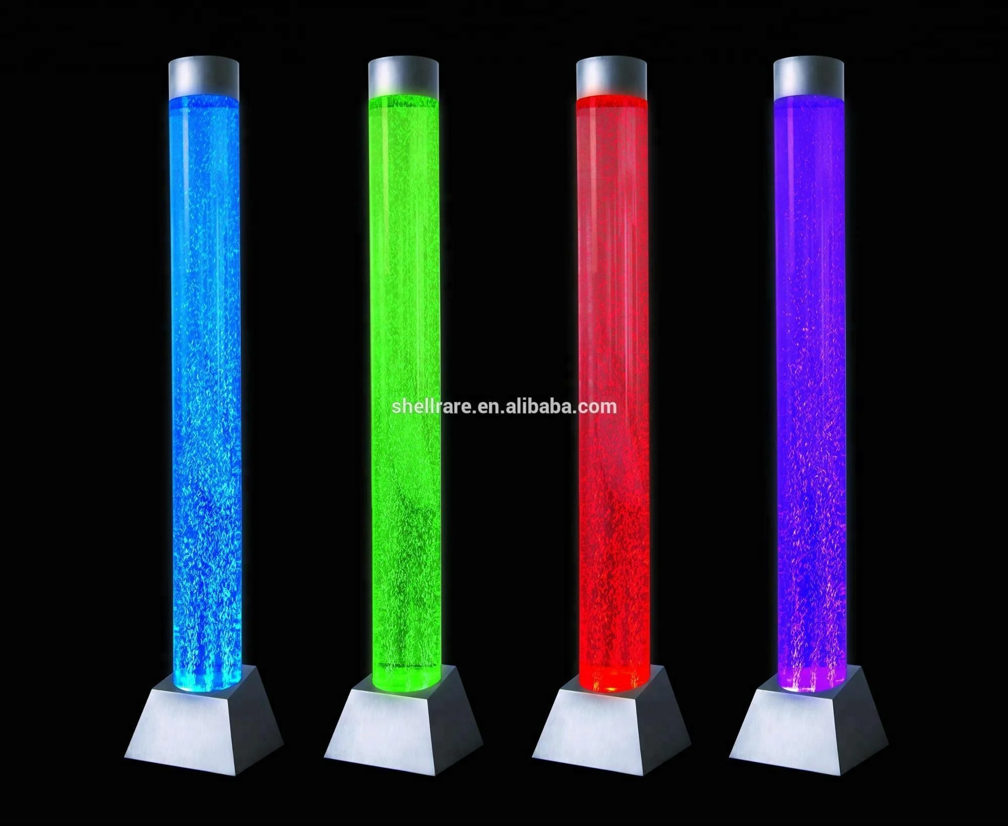 Customized Shiny LED Light Water Pillar Acrylic Bubble Tube for Party ...
