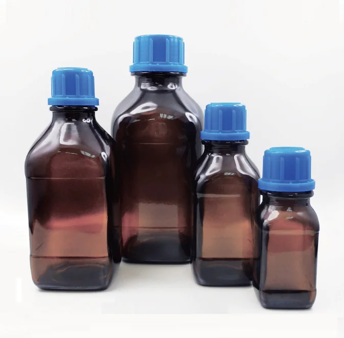 Perfect Packing Chemicals Amber Glass Square Reagent Bottle| Alibaba.com