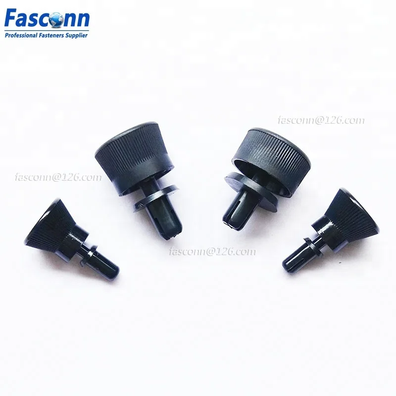 Nylon 6 Releasable Knob-shaped Head Type T Snap Rivets,Removable Black ...
