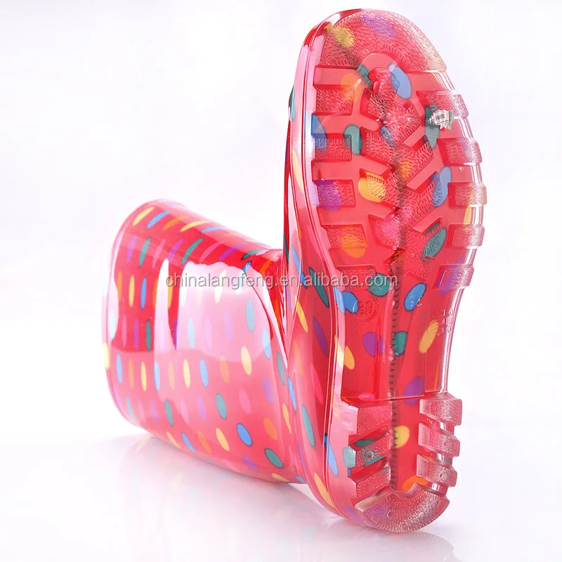 Waterproof Rubber Plastic Wellington Rain Boots for Women