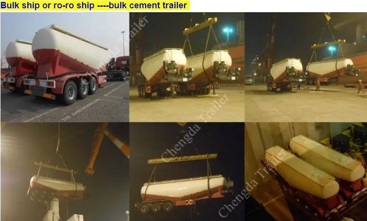 3 Axles Banana Tanker Trailer Bulk Grain Animal Feed Tanker Trailer ...
