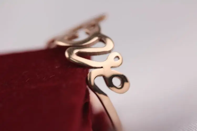 Custom Stainless Steel Alphabet Letter Finger Ring With Letter Design ...