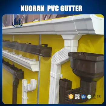 Factory Plastic Gutter Pvc Roofing Rain Gutter System For Vietnam - Buy ...